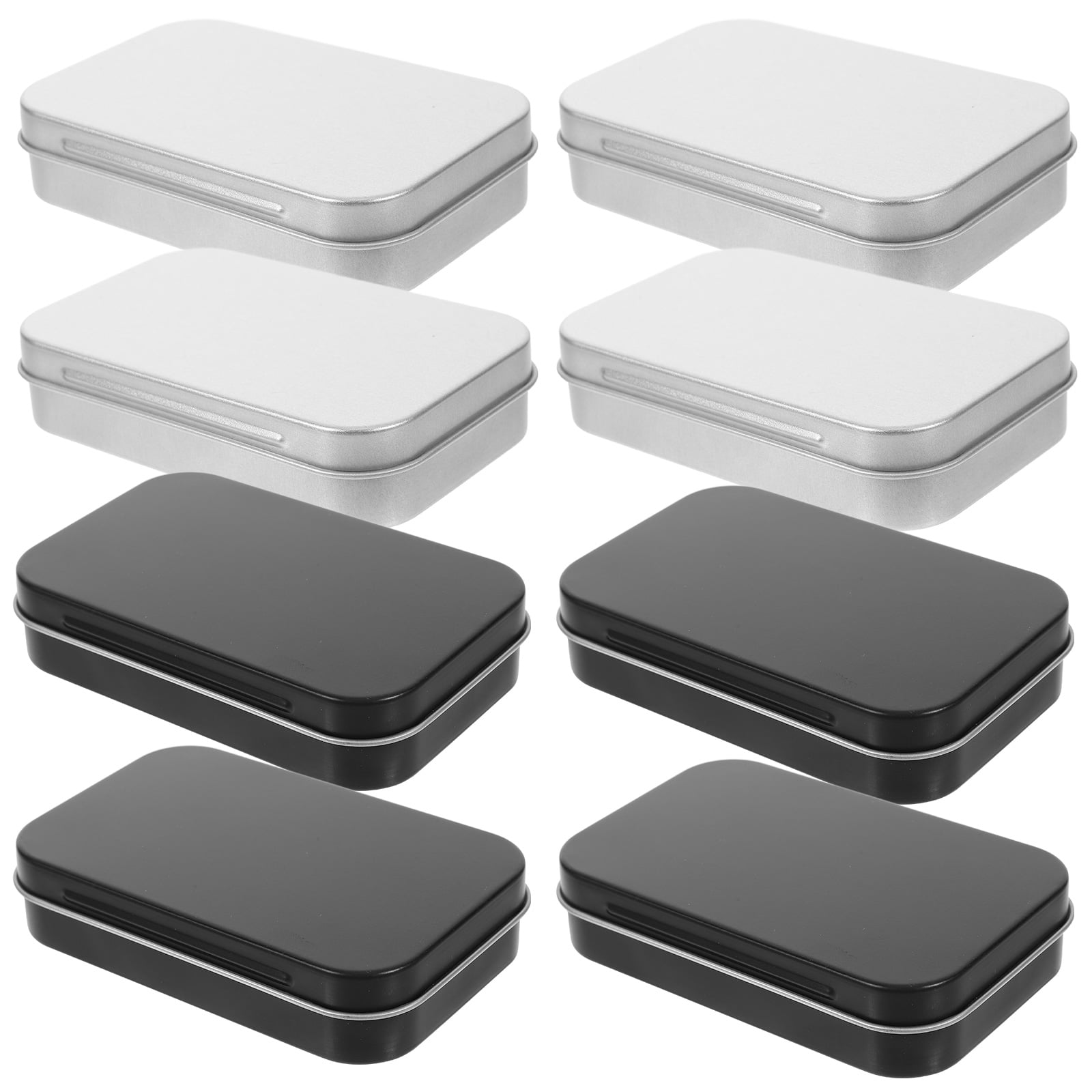 RENACLIPY Small Rectangular Tin Storage Tins with Lids for Earrings ...