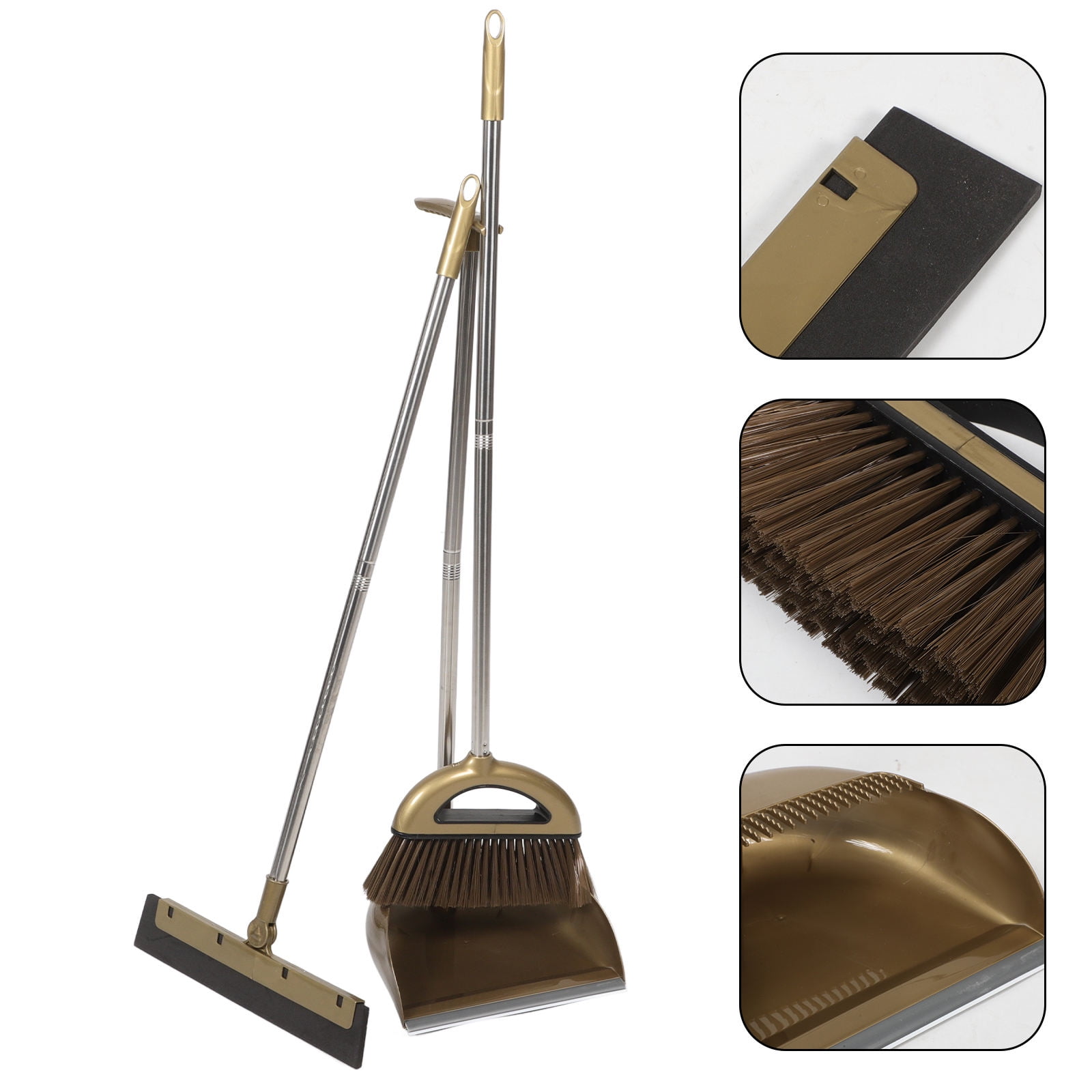 RENACLIPY 8Pack Broom Dustpan Scraper Set Compact 78.50X25.00X10.00In ...