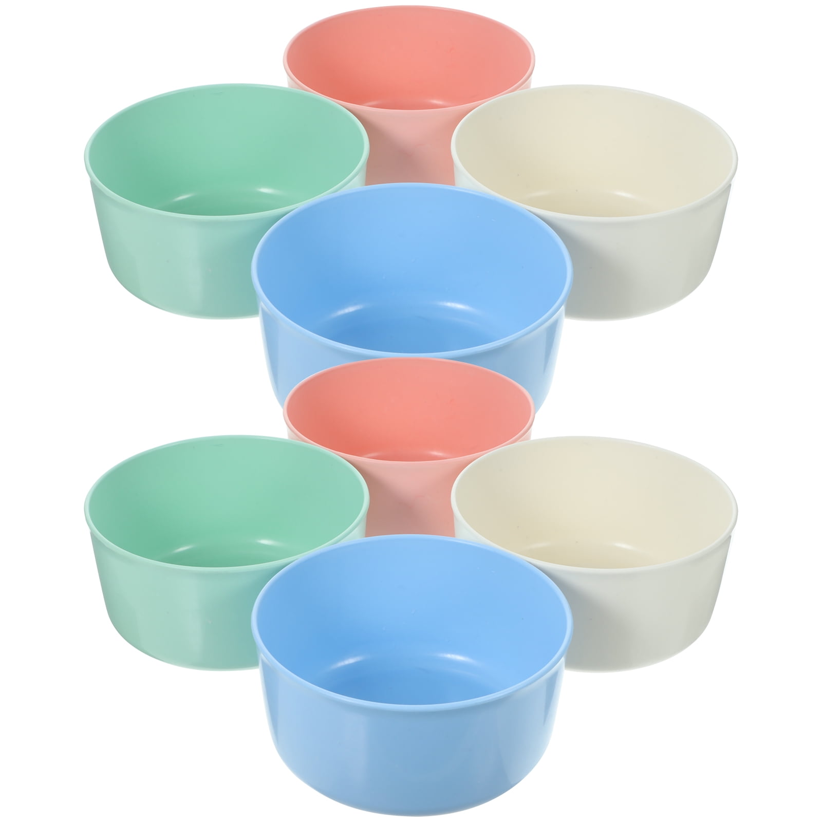 RENACLIPY 8Pcs Baby Bowls Toddlers Assorted Color Wheat Straw Food ...