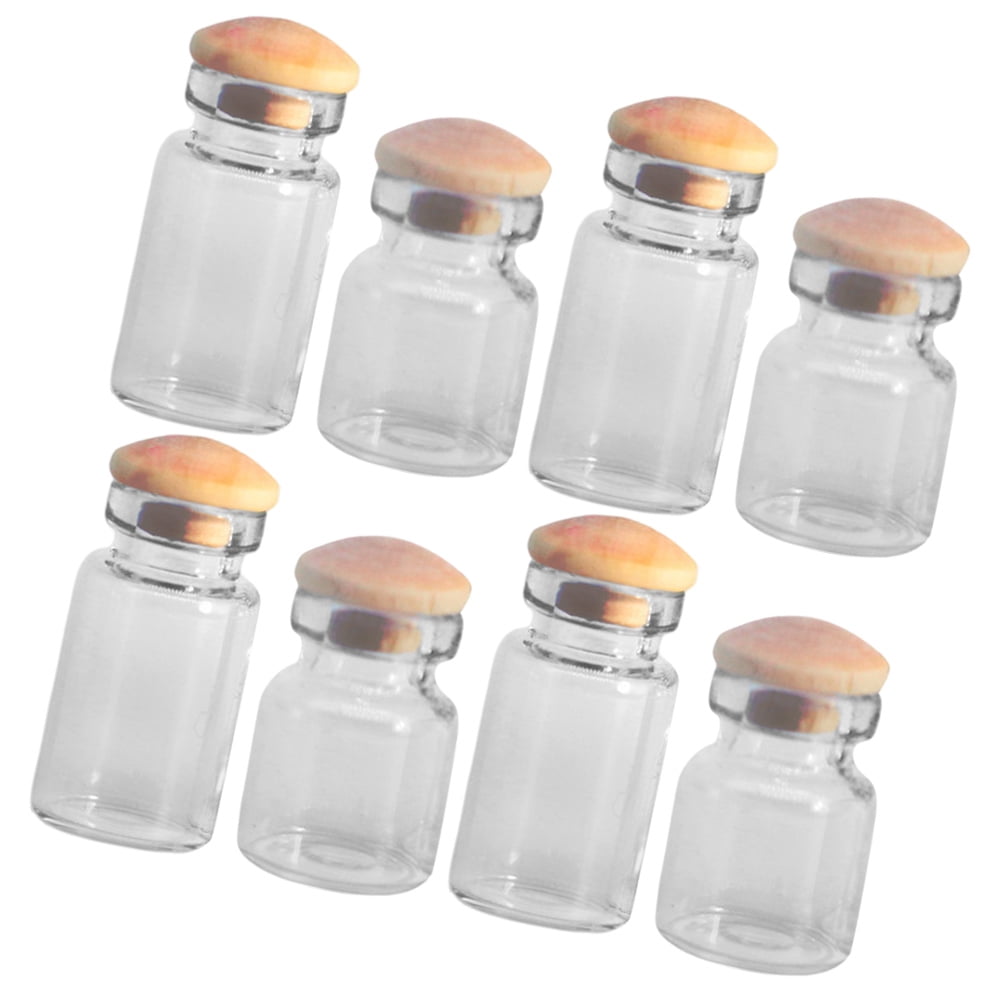 RENACLIPY Mini Glass Bottle Adornments Miniature Glass Bottles ...