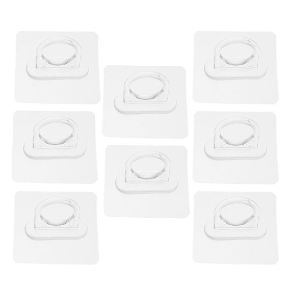 RENACLIPY Sleek Clear Acrylic Hooks No-Drill Adhesive for Home Bath ...