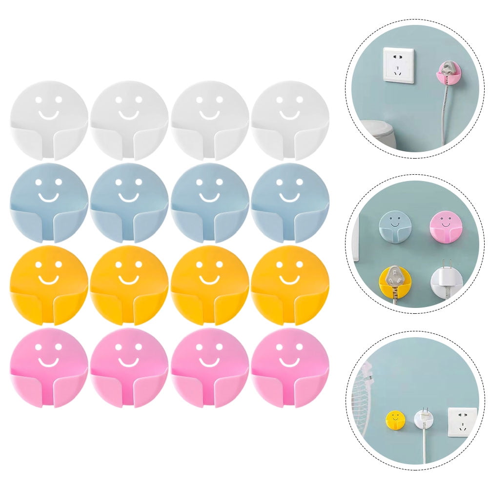 RENACLIPY Adhesive Wall Hooks for Hanging Power Plugs and Cables ...