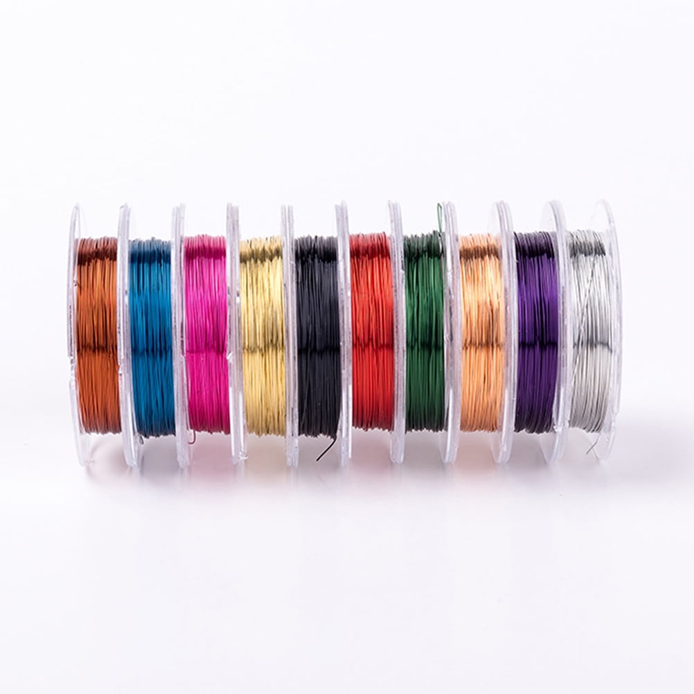 RENACLIPY Colored Copper Wire for Jewelry Making, Flexible Beading Wire ...