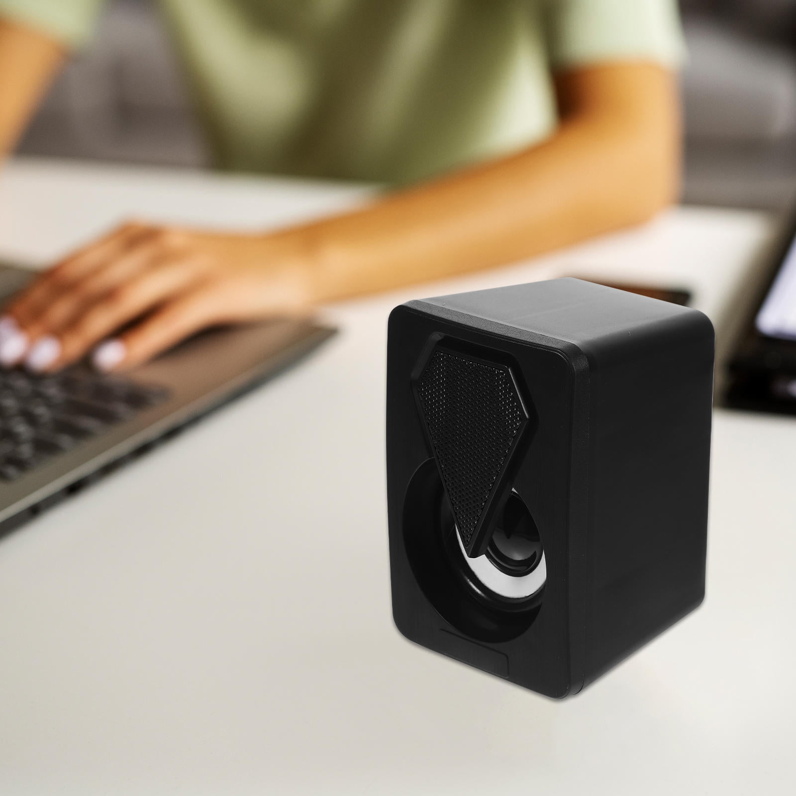 RENACLIPY Back to School 1 Pair Mini PC Speaker Set Black Anti ...