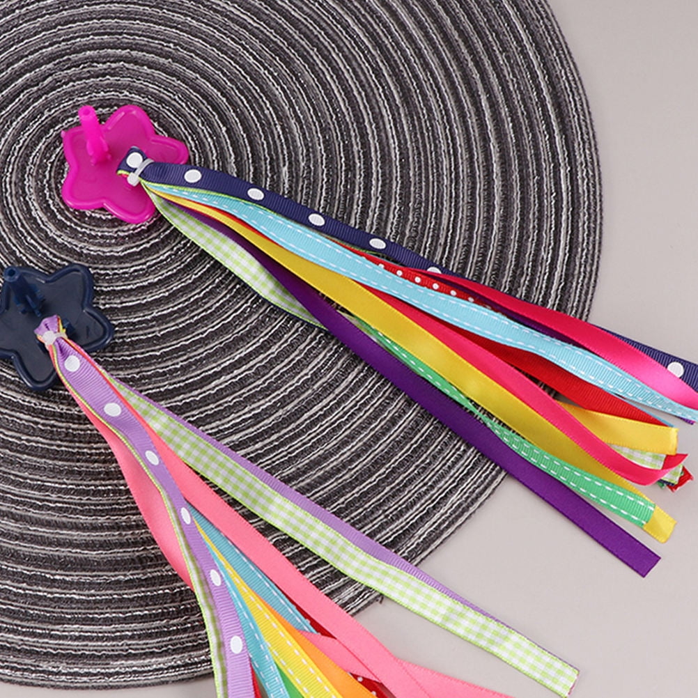 RENACLIPY Bike Handlebar Streamers Plastic Streamer Shape 4 Pairs Per ...