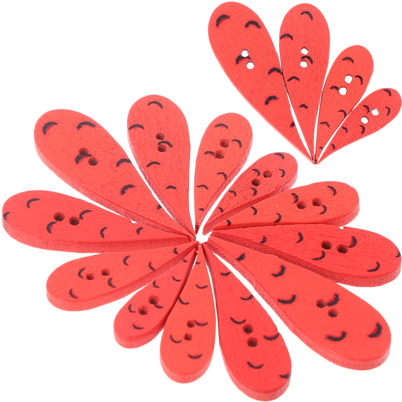 RENACLIPY DIY Decoration Carrot Buttons Wood 200Pack 3.30X1.10X0.20in ...