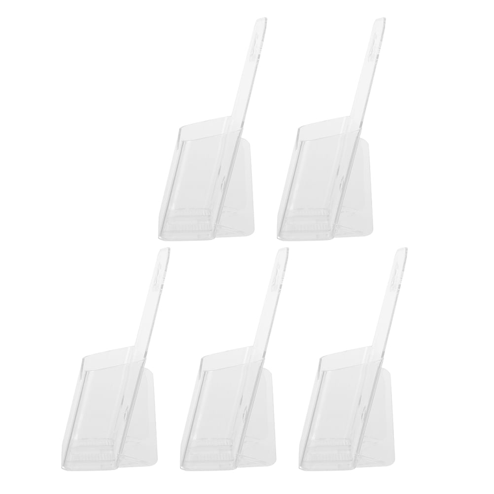 RENACLIPY 5Pack Wall Mount Small Card Holder Transparent Sleek Storage ...