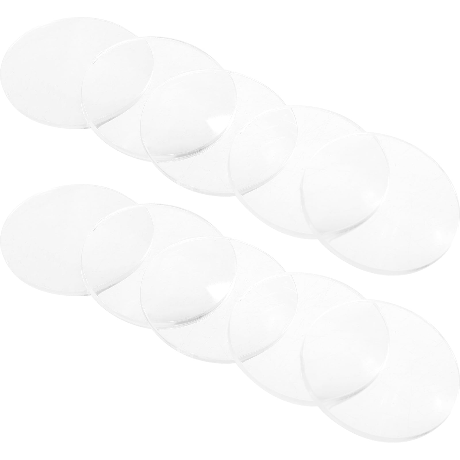 RENACLIPY Convex Accessories 10Pack Acrylic Round For Craft Work And ...