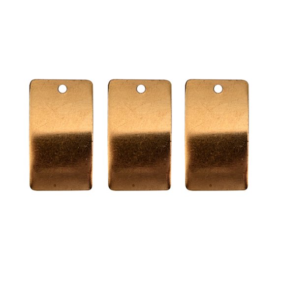 RENACLIPY Copper Pendant for Necklace Craft 50Pcs Golden Concave ...