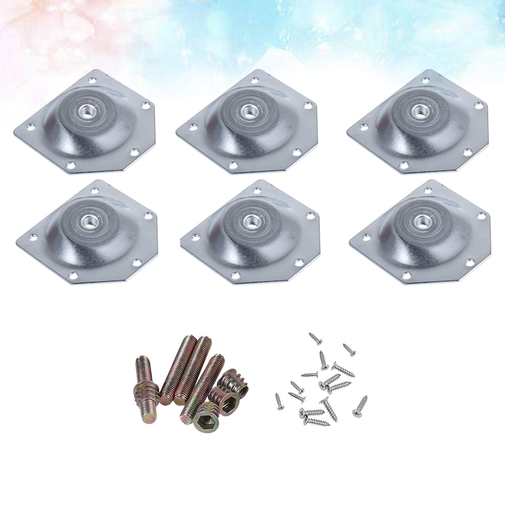 RENACLIPY DIY Projects 6Pack Iron Table Leg Gaskets for Silver 2.8X2 ...