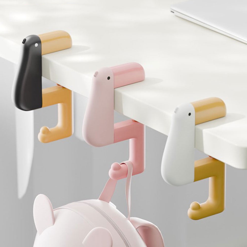 RENACLIPY Desk Mount Purse Holder 3Pcs Abs Heavy Duty Bag Clip for ...