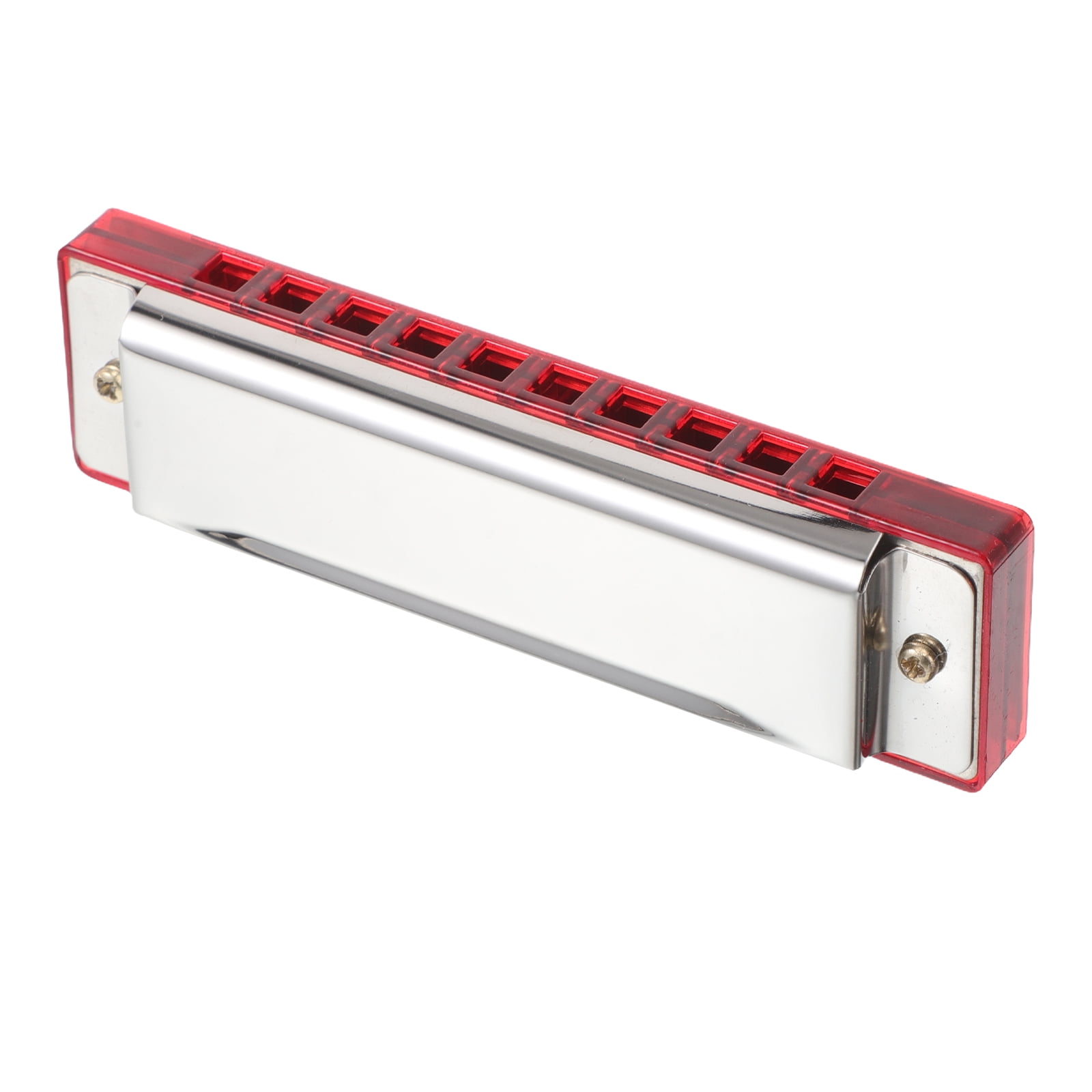 RENACLIPY Portable 20 Tones Harmonica Metal Red 1 Storage Box - Walmart.com