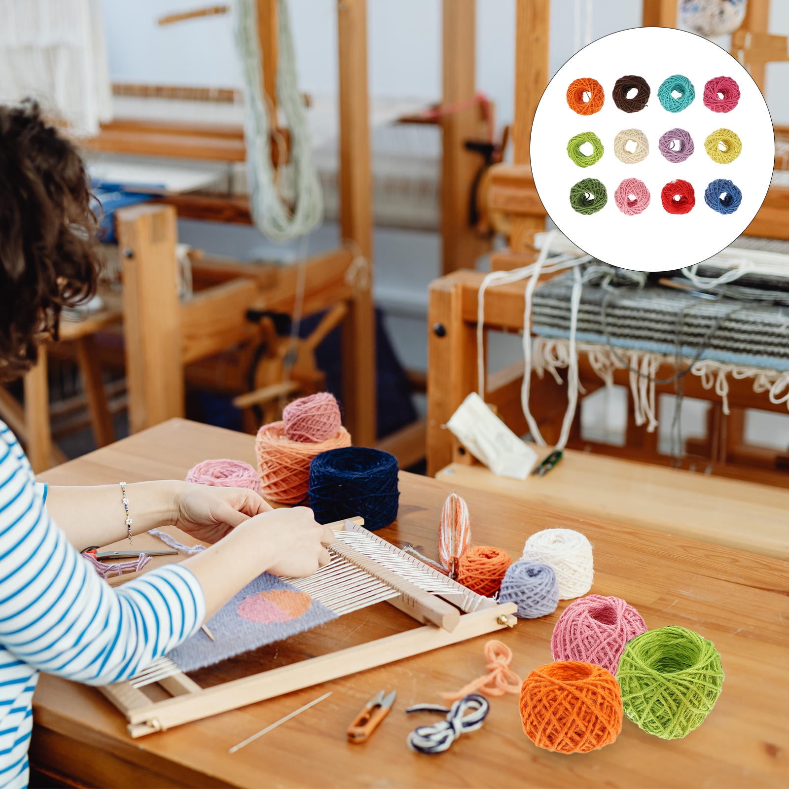 RENACLIPY Flax ng 12 Rolls Assorted Colors for Gift Packaging and Vase ...