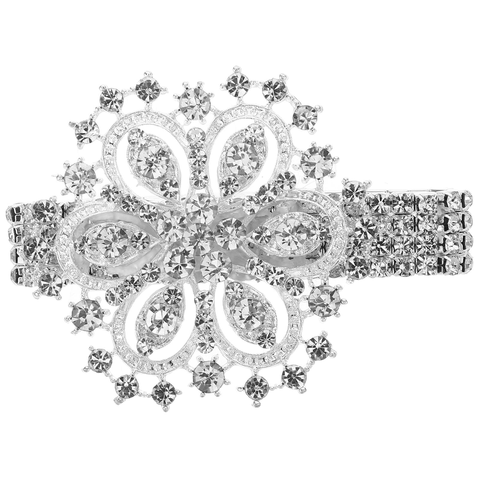 RENACLIPY Prom Corsage Wristlet Rhinestone Embellished Wrist Corsage ...