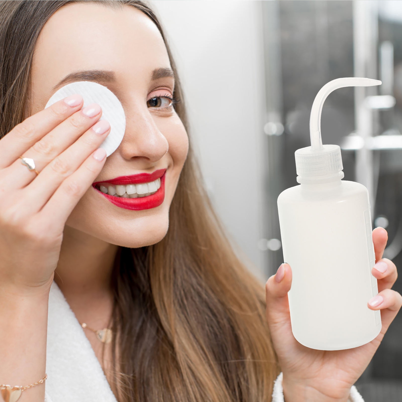 RENACLIPY Eyelash Washing Bottle Eyelashes Cleaning Bottle 3Pcs White ...