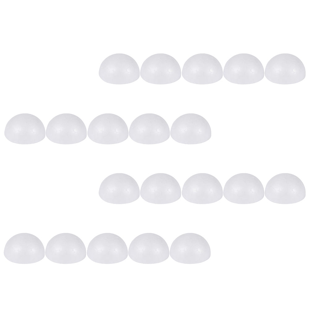 RENACLIPY Foam Half Balls 20Pcs for Diy Ornament and Flower Arrangement ...