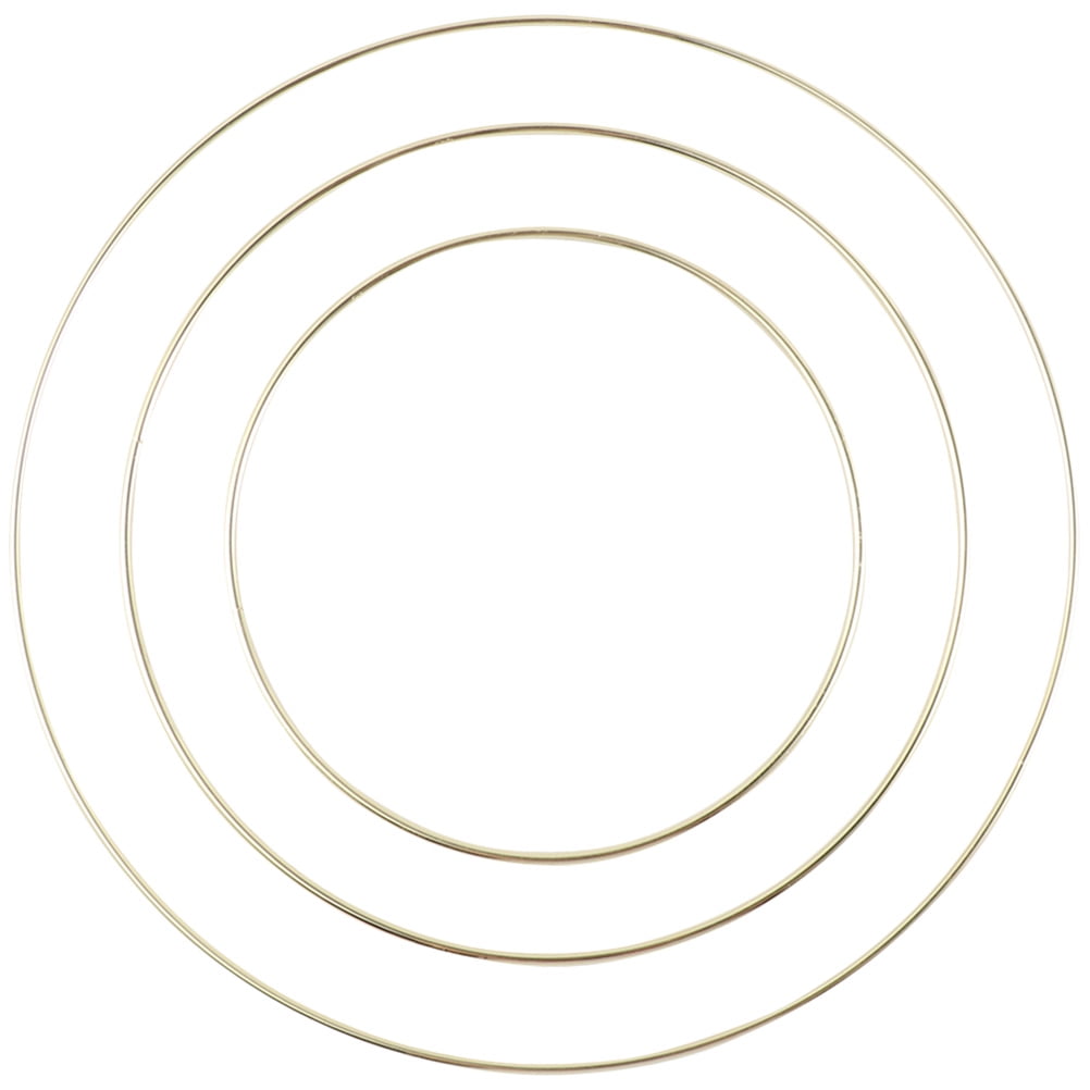 RENACLIPY Golden Metal Hoops For Crafting Diy Wreath Ring And Parties ...