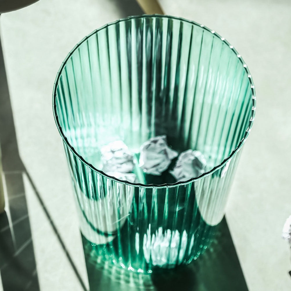 RENACLIPY 10.5L Green Clear Plastic Trash Can for Home Office Use Multi ...