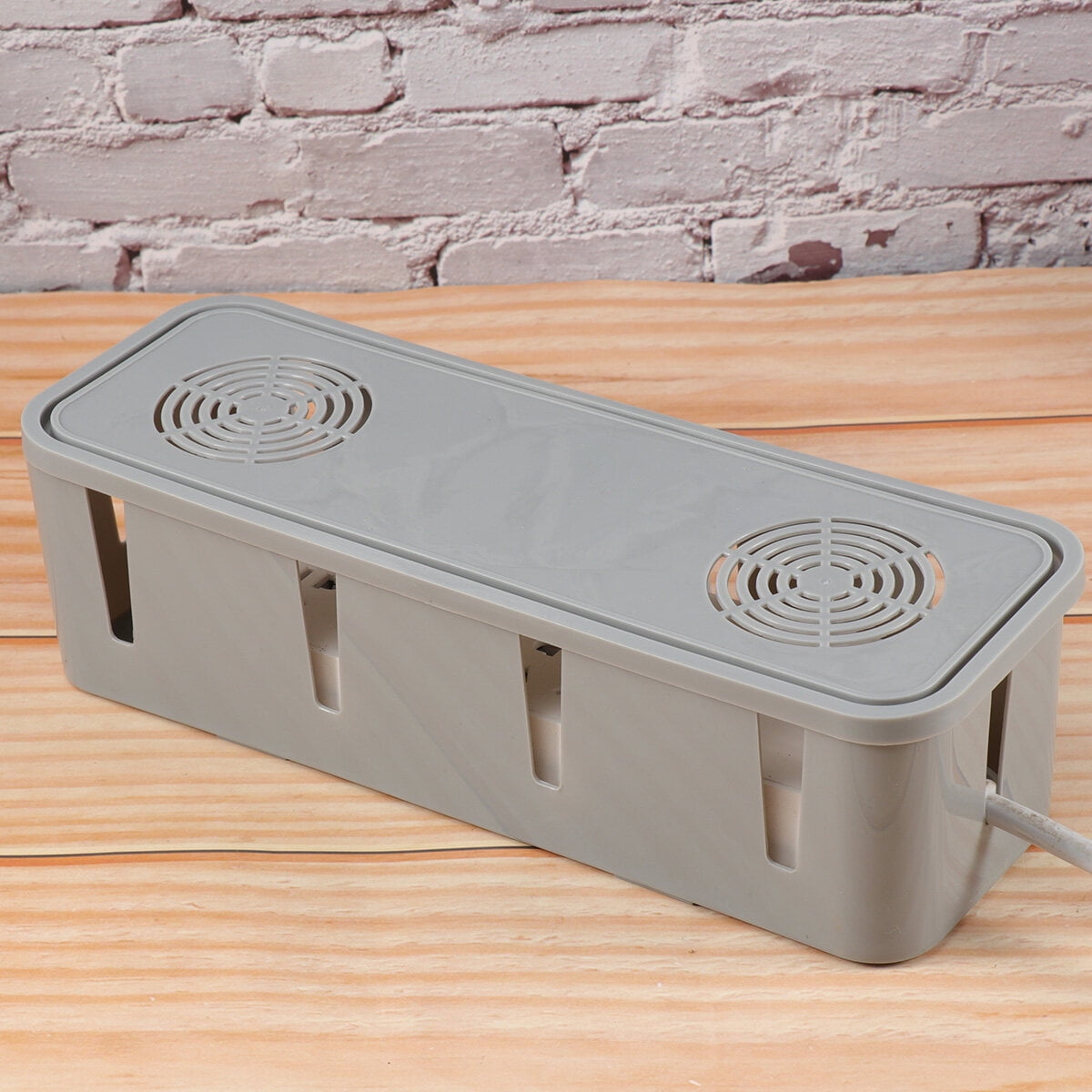 RENACLIPY Storage Box in Grey with Efficient Cable Management and ...