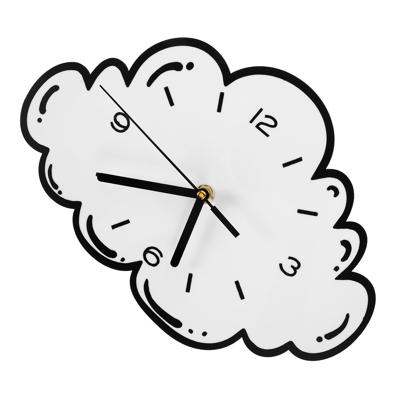 RENACLIPY Cloud Shape Wall Clock Decorative Modern Design for Home ...