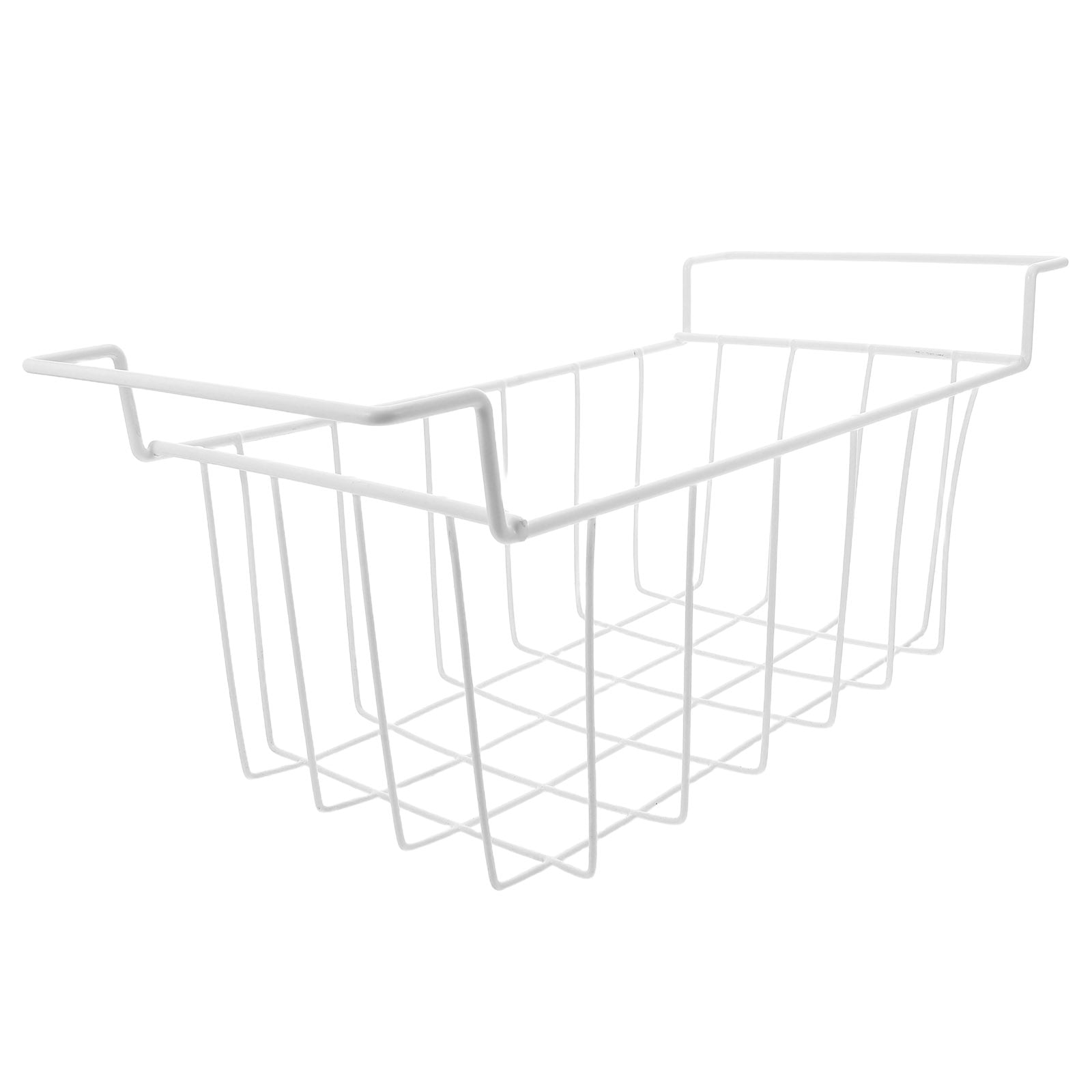 RENACLIPY Hanging Freezer Organizer Bins White Metal Freezer Storage ...