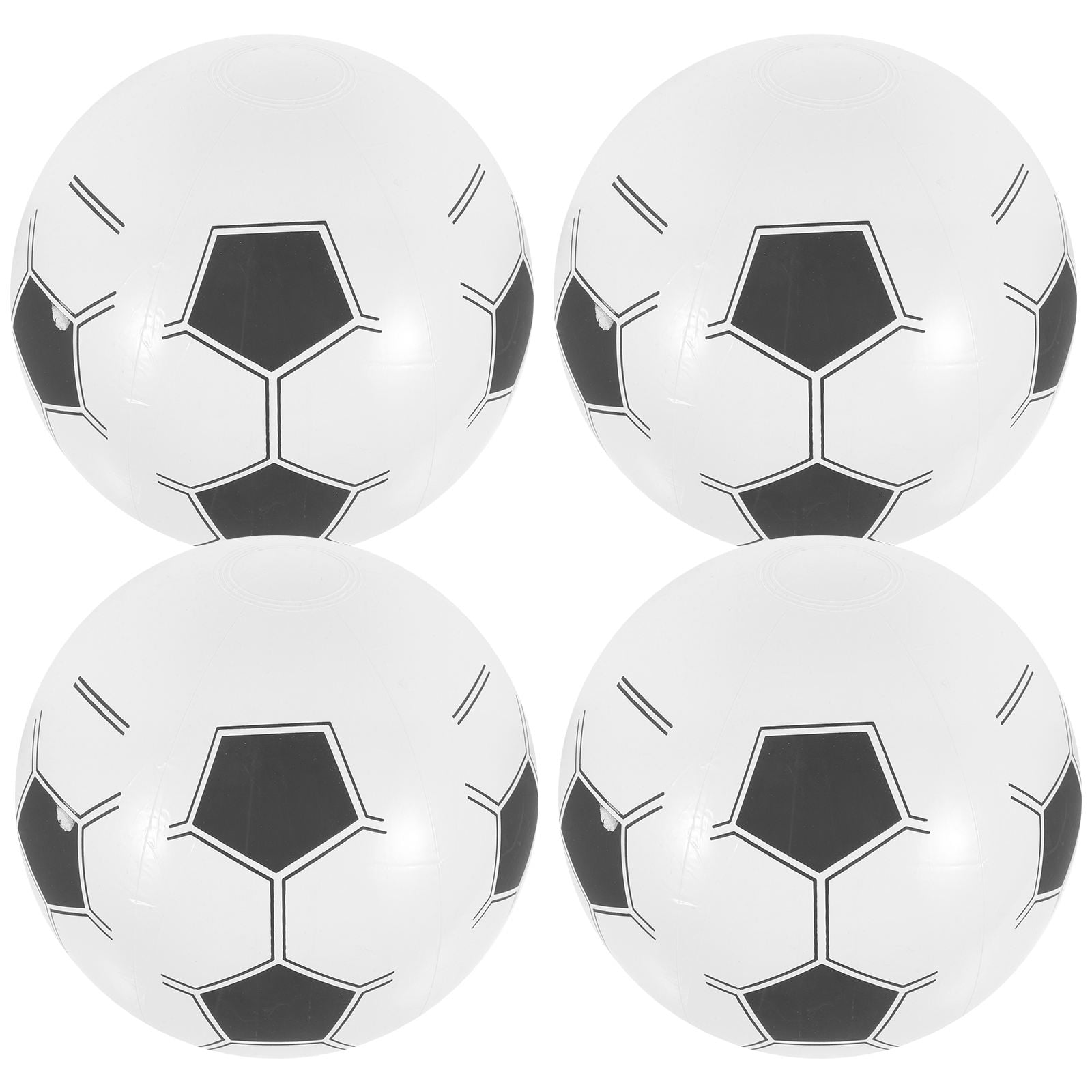 RENACLIPY 4-Pack Inflatable Football Toys, Round PVC Soccer for ...