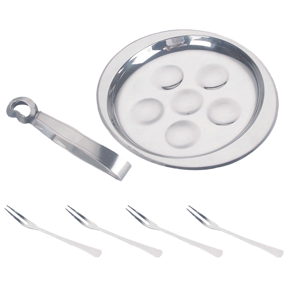 RENACLIPY Serving Utensils Stainless Steel Food Dish Set Easy to Clean ...