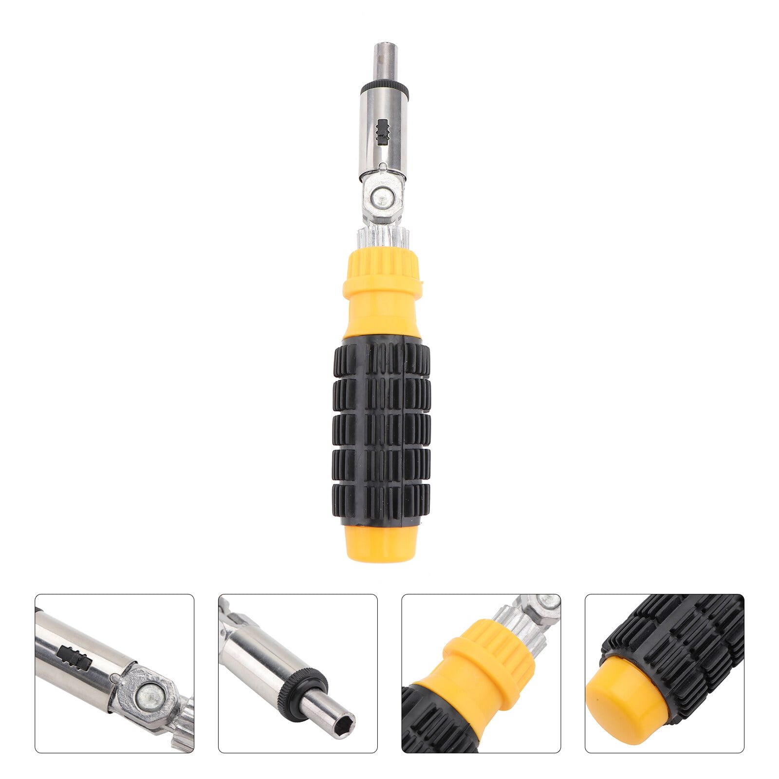 RENACLIPY Multifunction Ratchet Wrench Handle Steel Black Repair ...
