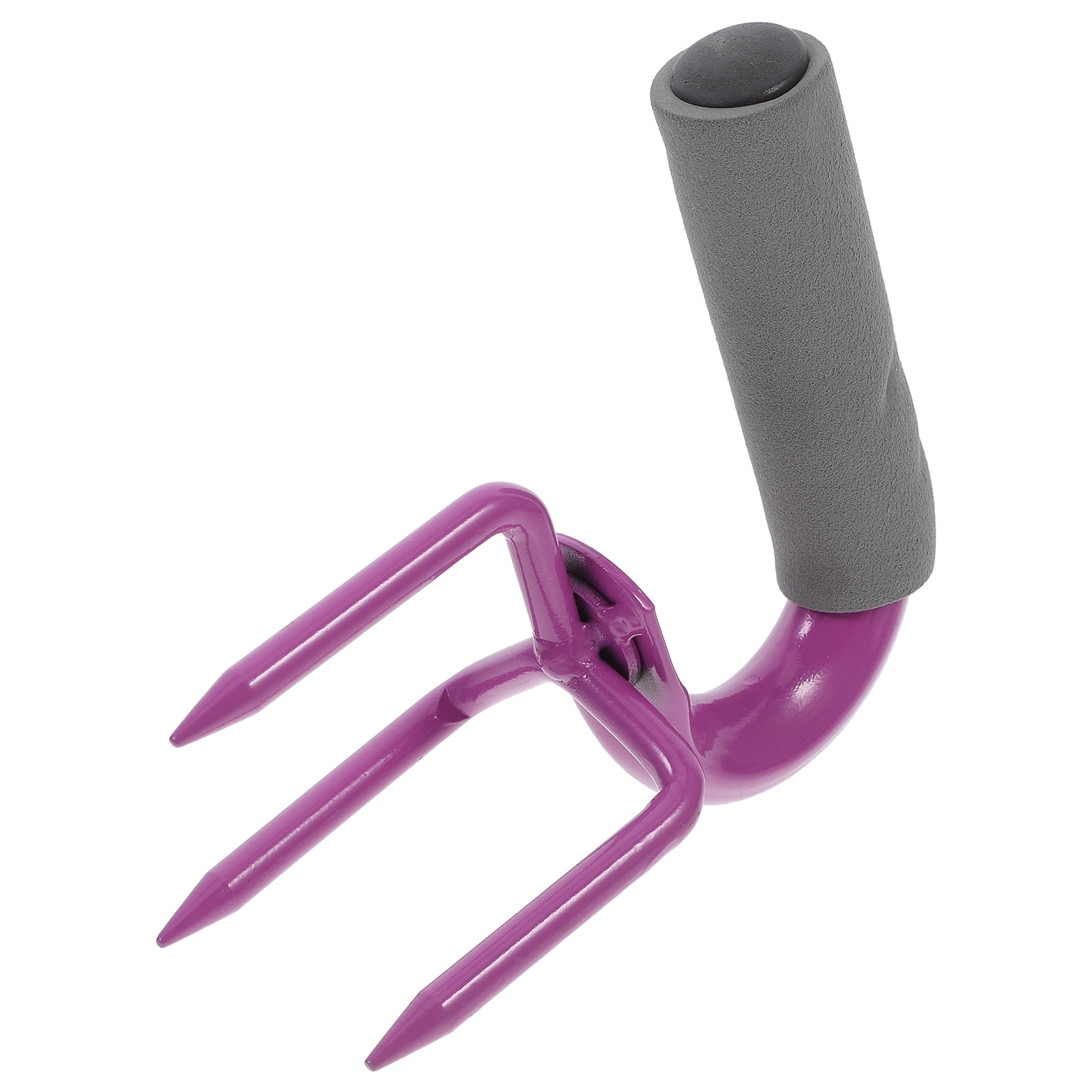 RENACLIPY Manual Hand Tiller for Gardening Violet Soil Loosen Claws ...
