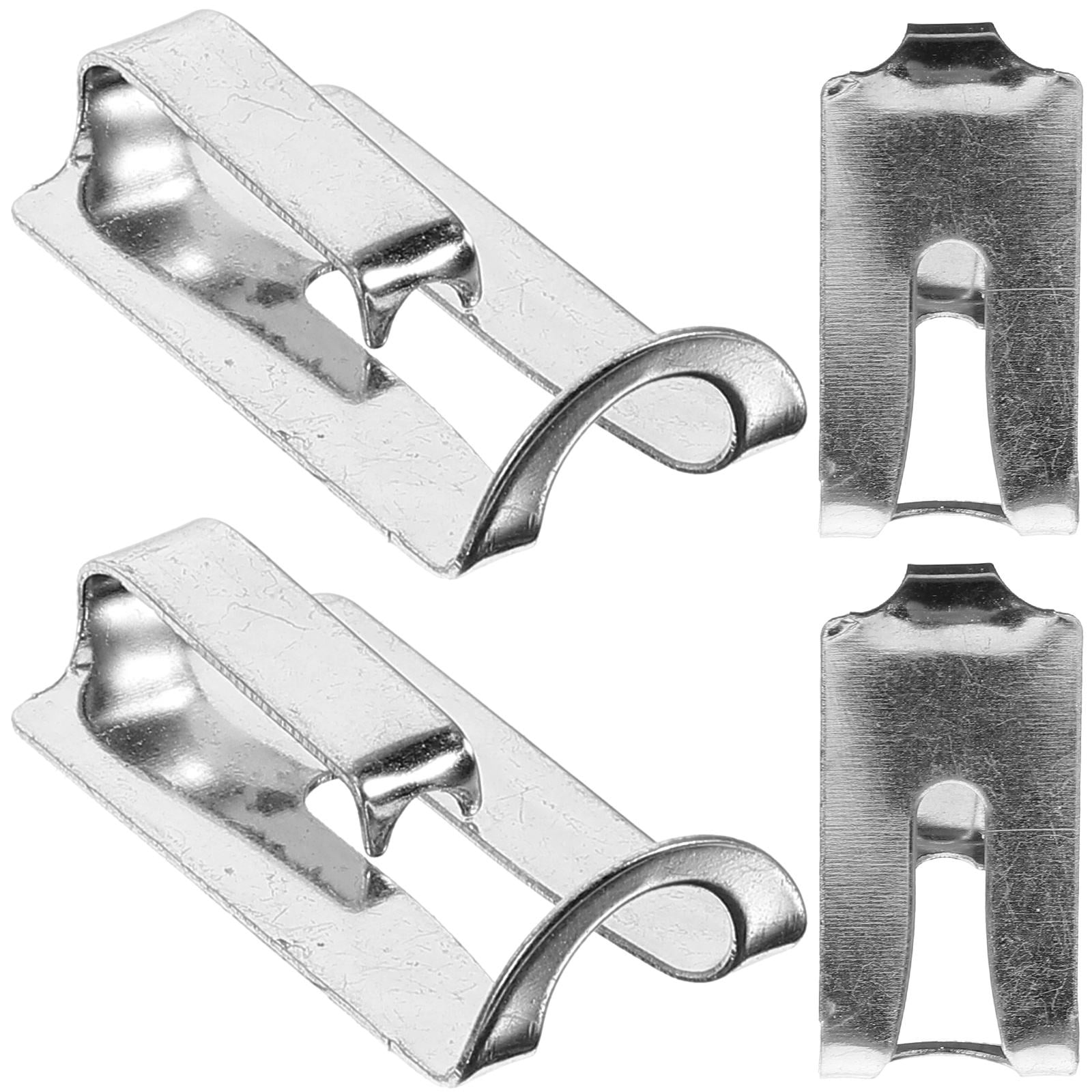 RENACLIPY Silver Metal Buckle Clips Vinyl Accessories 4pcs Extend Life ...