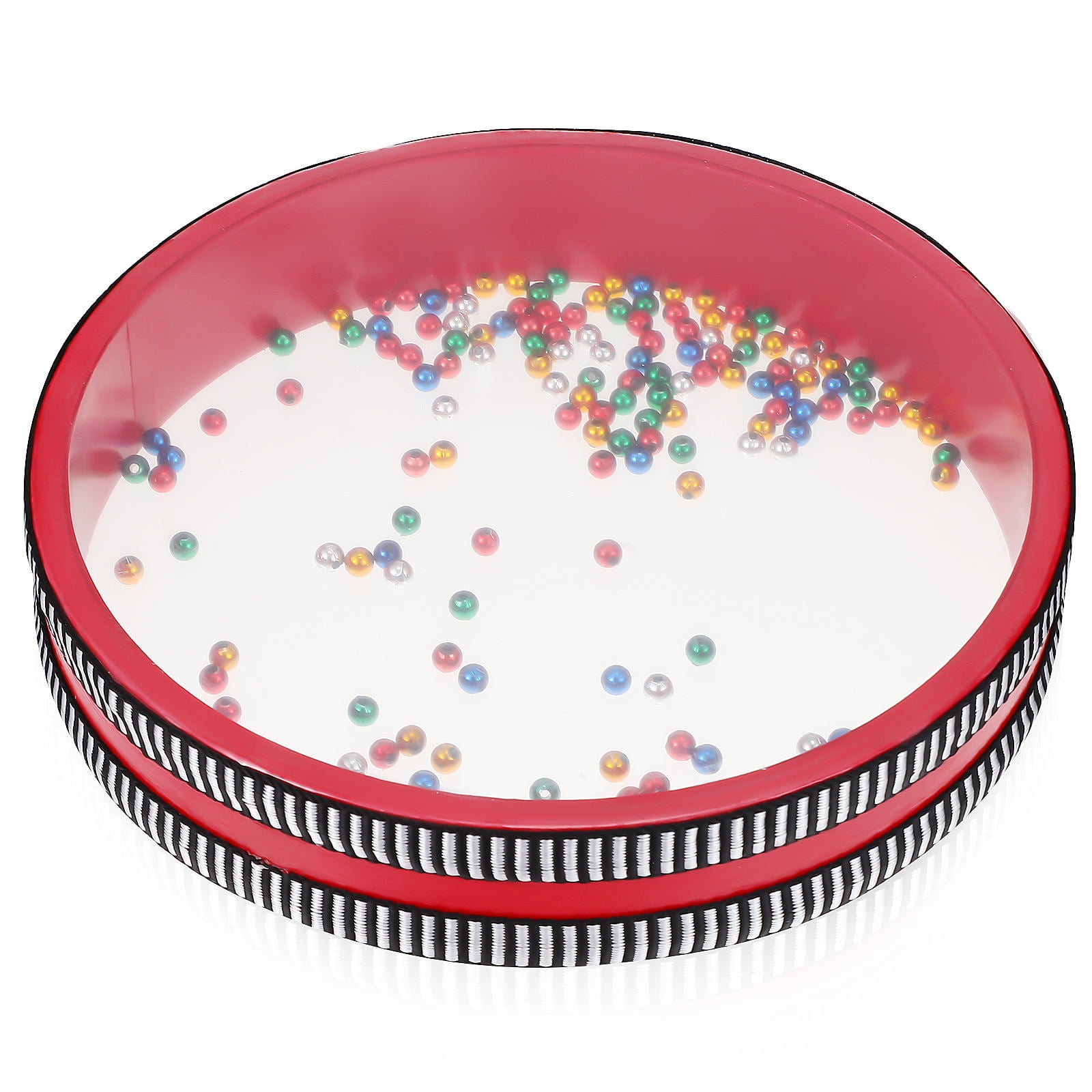 RENACLIPY Percussion Instruments Wave Drum with Beads Multi Wooden Iron ...