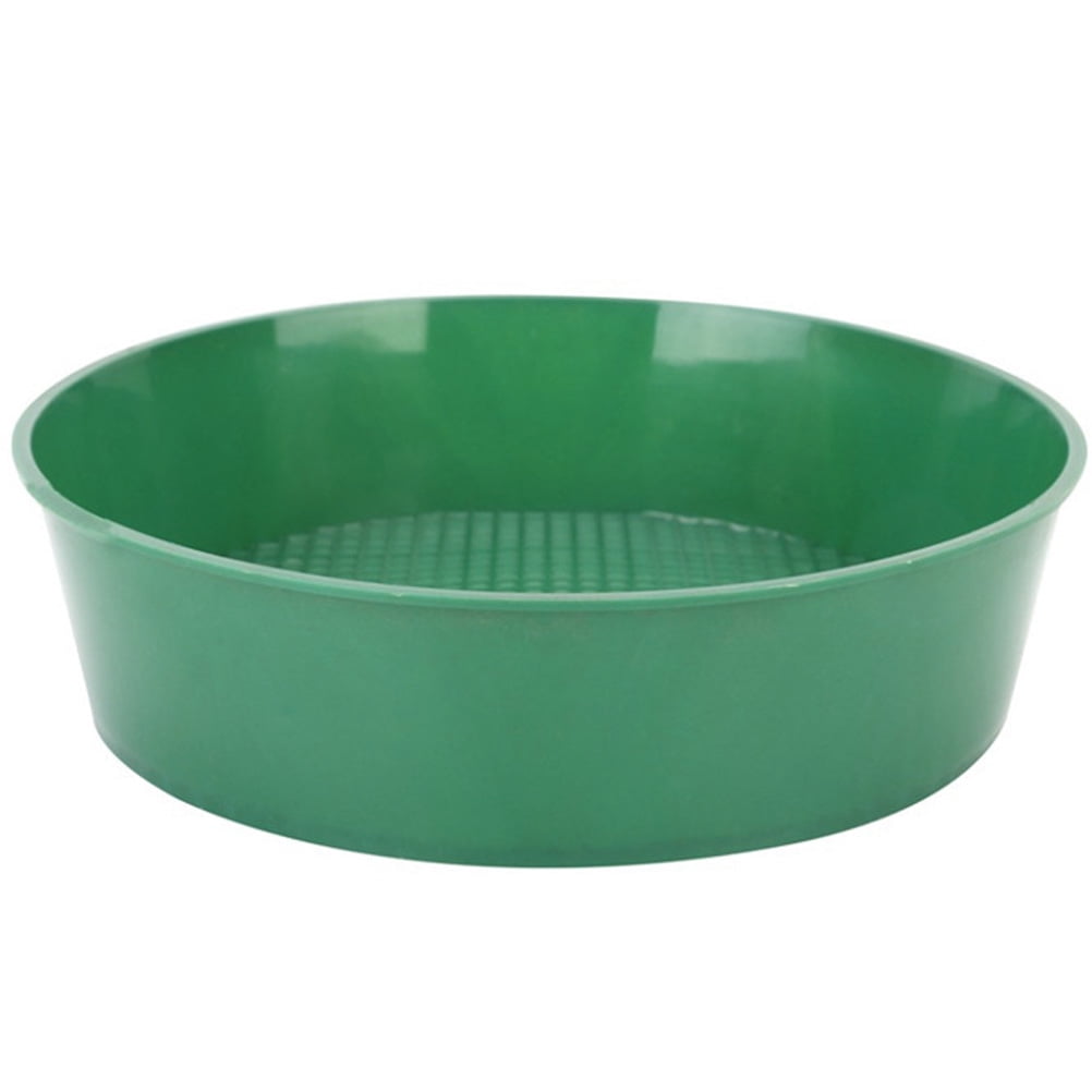 RENACLIPY Manual Green Plastic Soil Sifter Mesh Sieve for Garden Sand ...