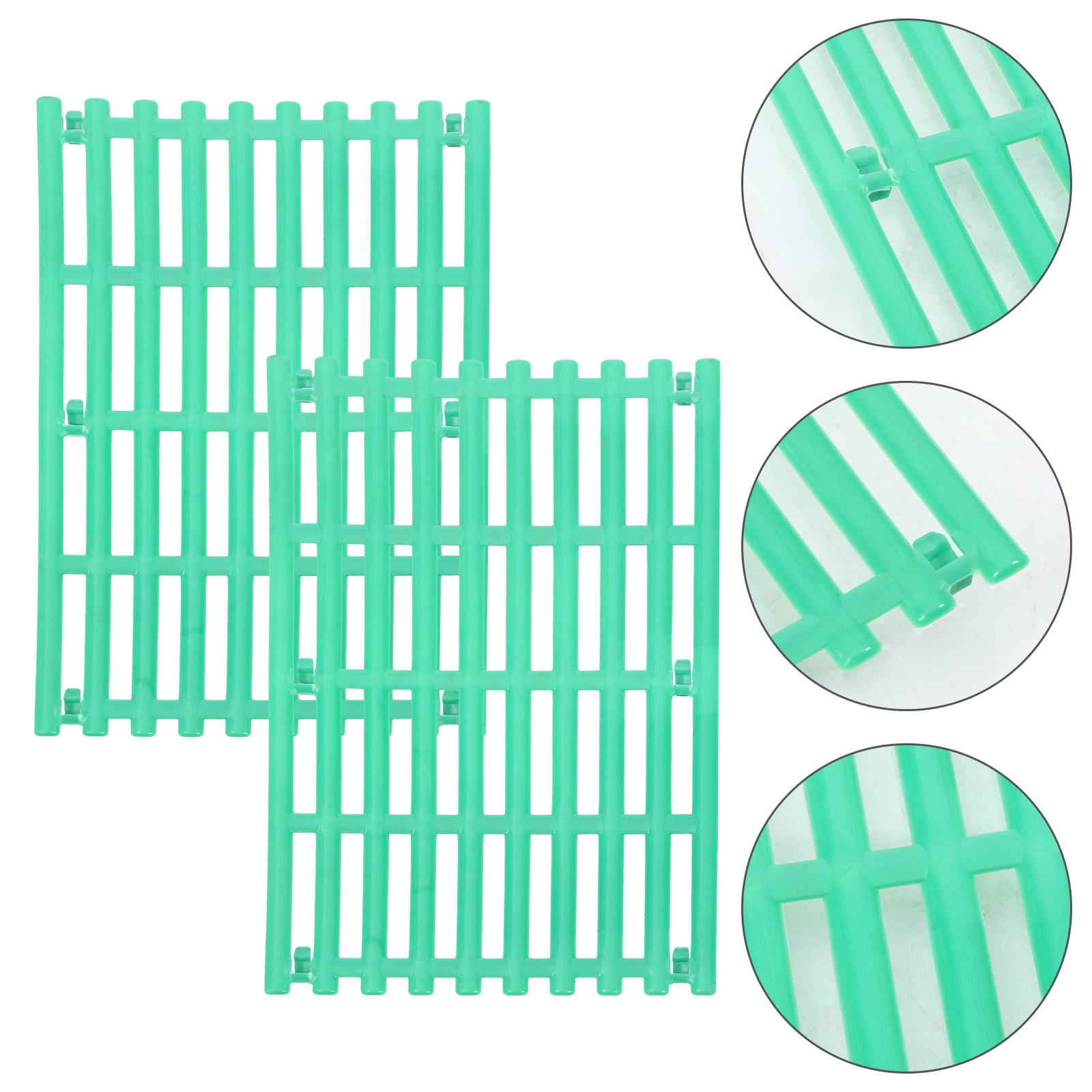 RENACLIPY Plastic Rabbit Cage Mat with Holes Design for Small Animals ...