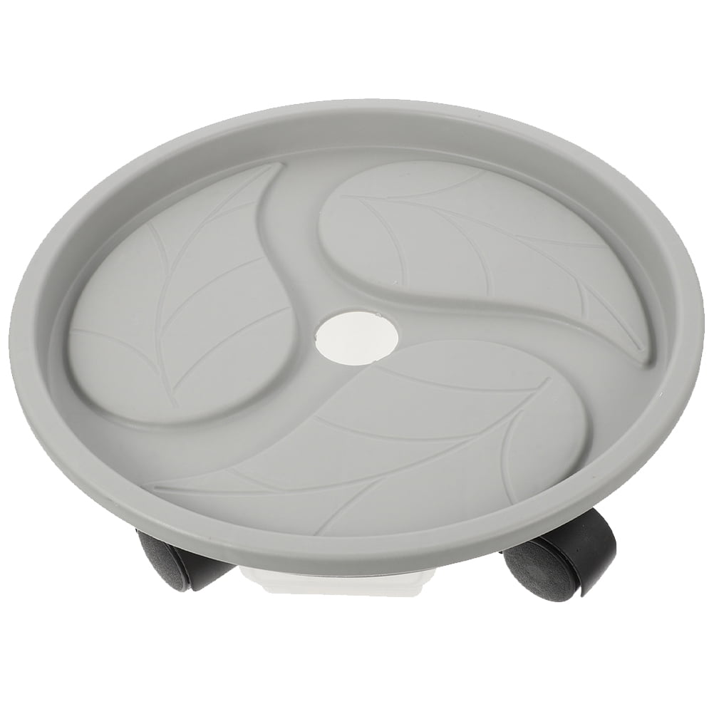 RENACLIPY Plastic Rolling Plant Tray with Water Reservoir and Wheels ...