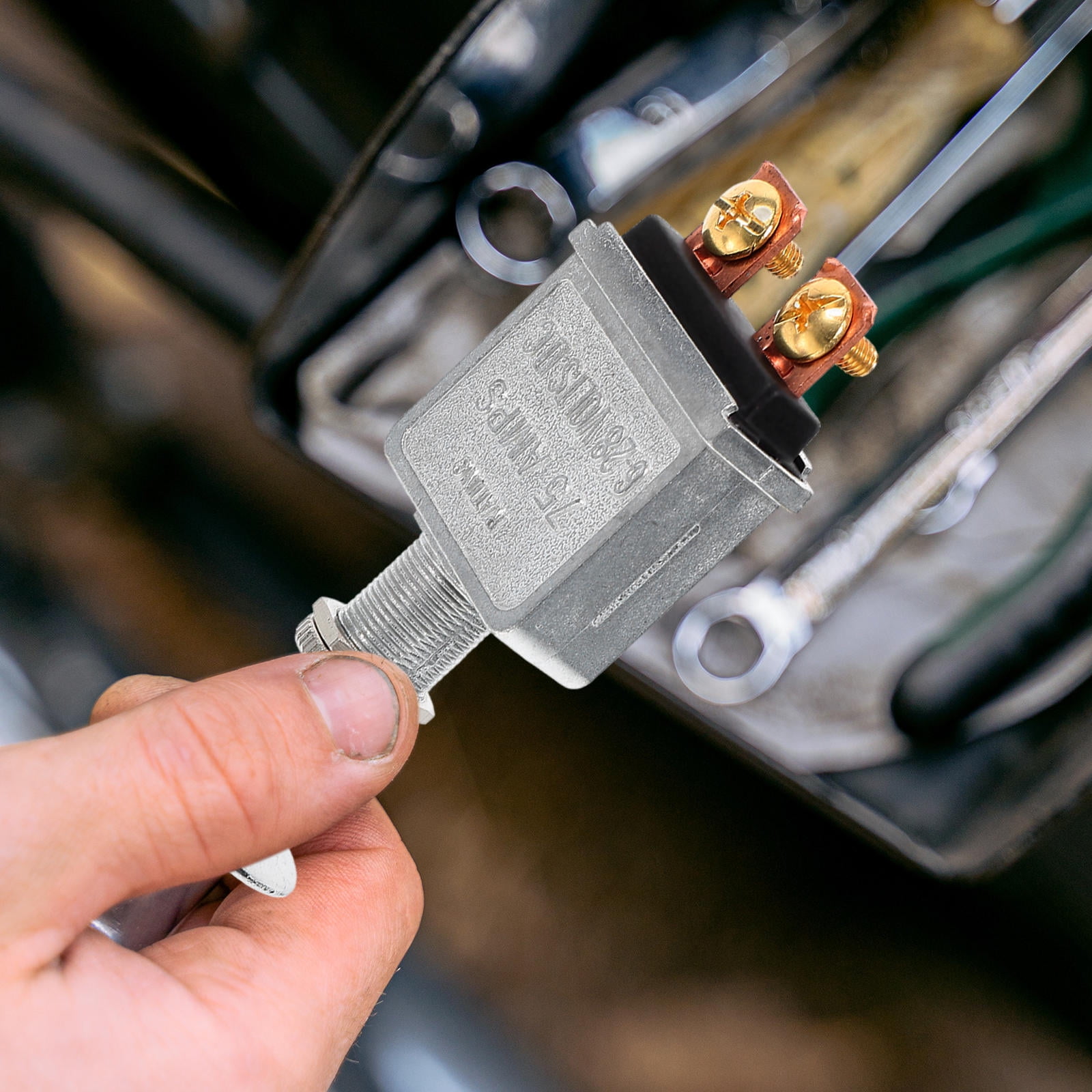 RENACLIPY Plated Silver Tractor Starter Switch Heavy Duty Push Pull for ...