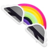 RENACLIPY Rainbow Eyeglasses Novelty Party Glasses Multi Props for ...