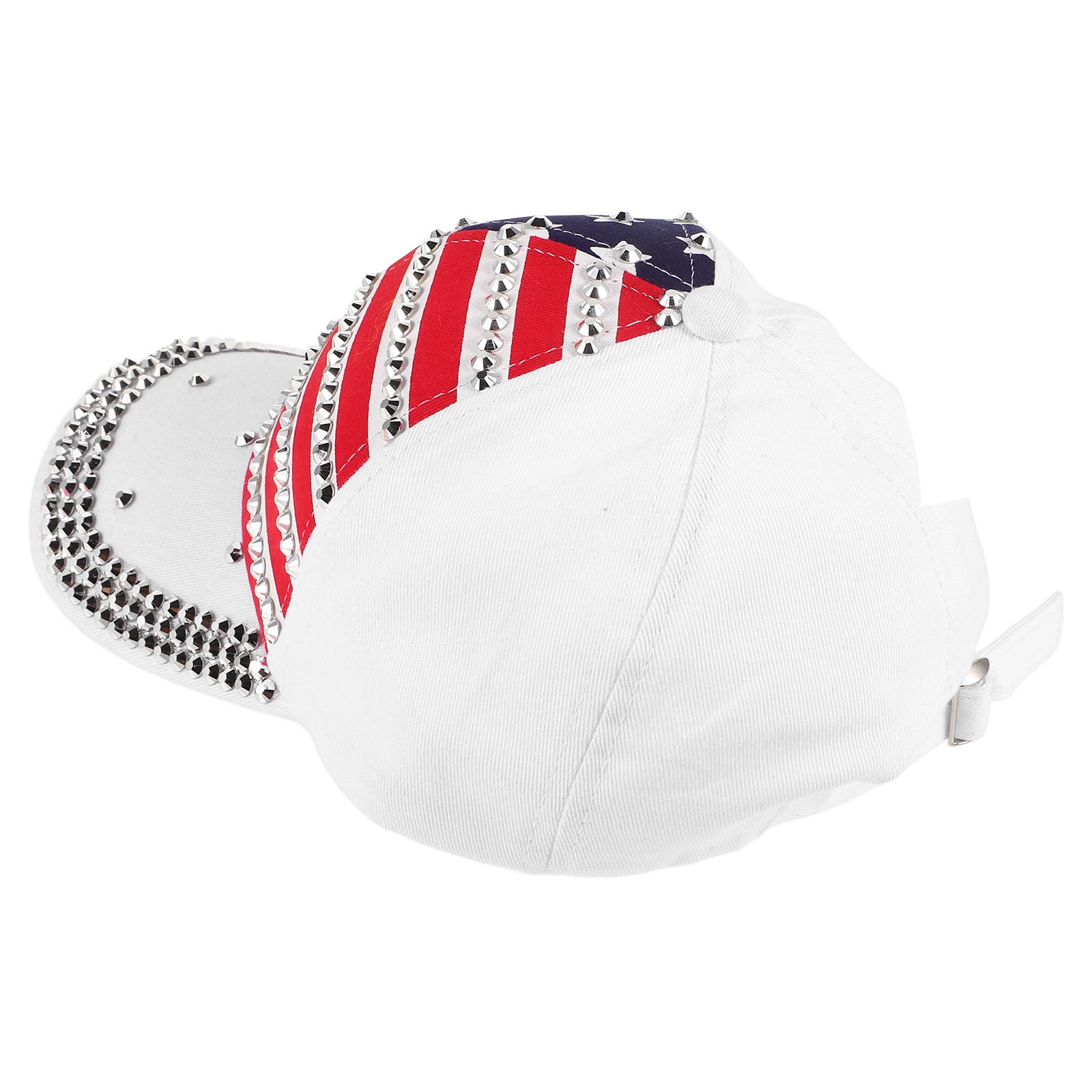 RENACLIPY Rhinestone Five-Point Star Baseball Cap with Patriotic USA ...