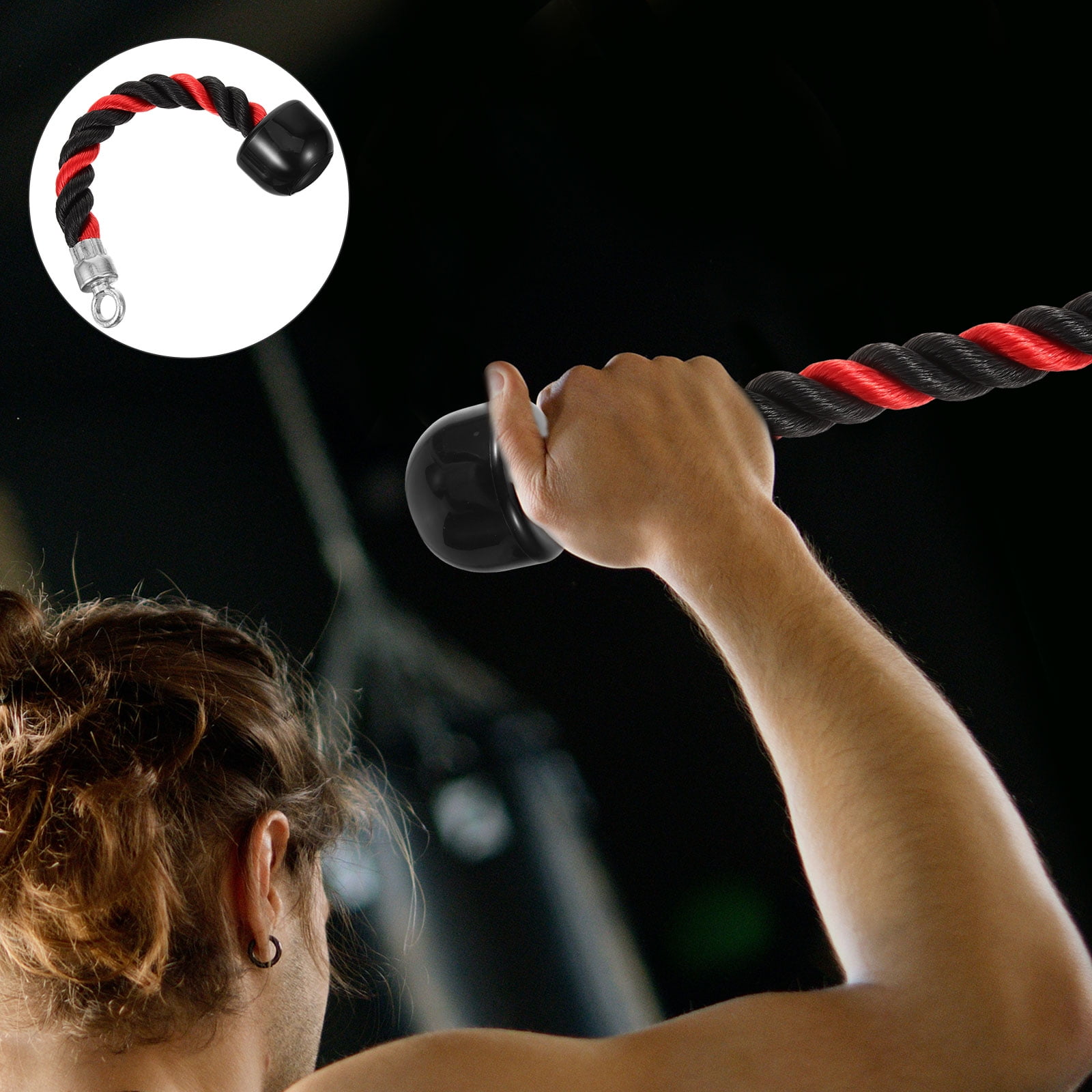 RENACLIPY Rope Gym Tricep Rope Multi Bodybuilding Home Workout 1Pack ...