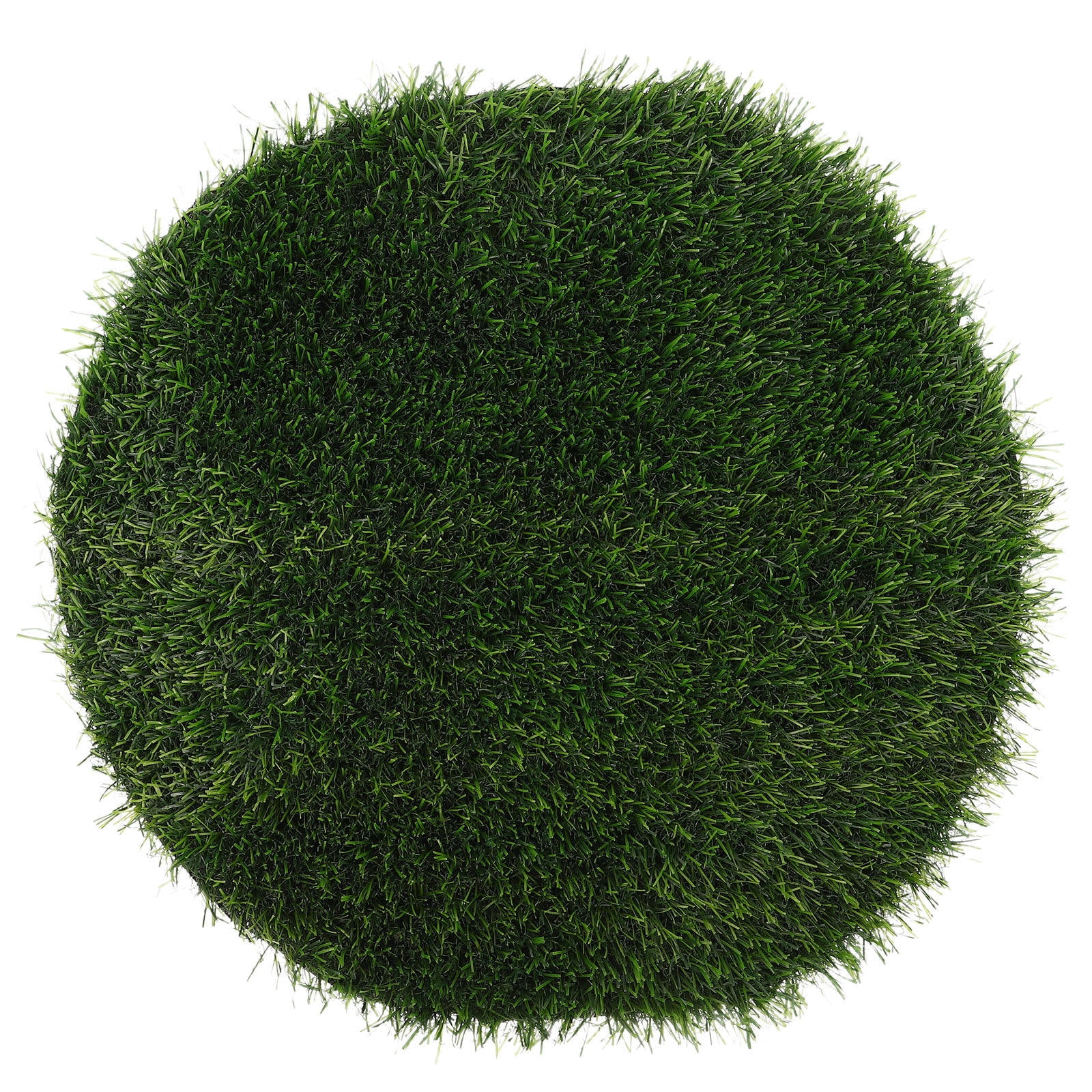 RENACLIPY Round Artificial Grass Turf Patch Tiles for Crafts Green ...