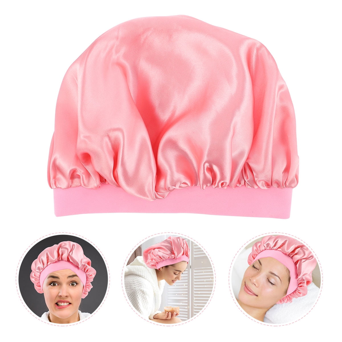 RENACLIPY Sleep Bonnet 1Pack Pink for Long Hair with Wide Brimmed Style ...
