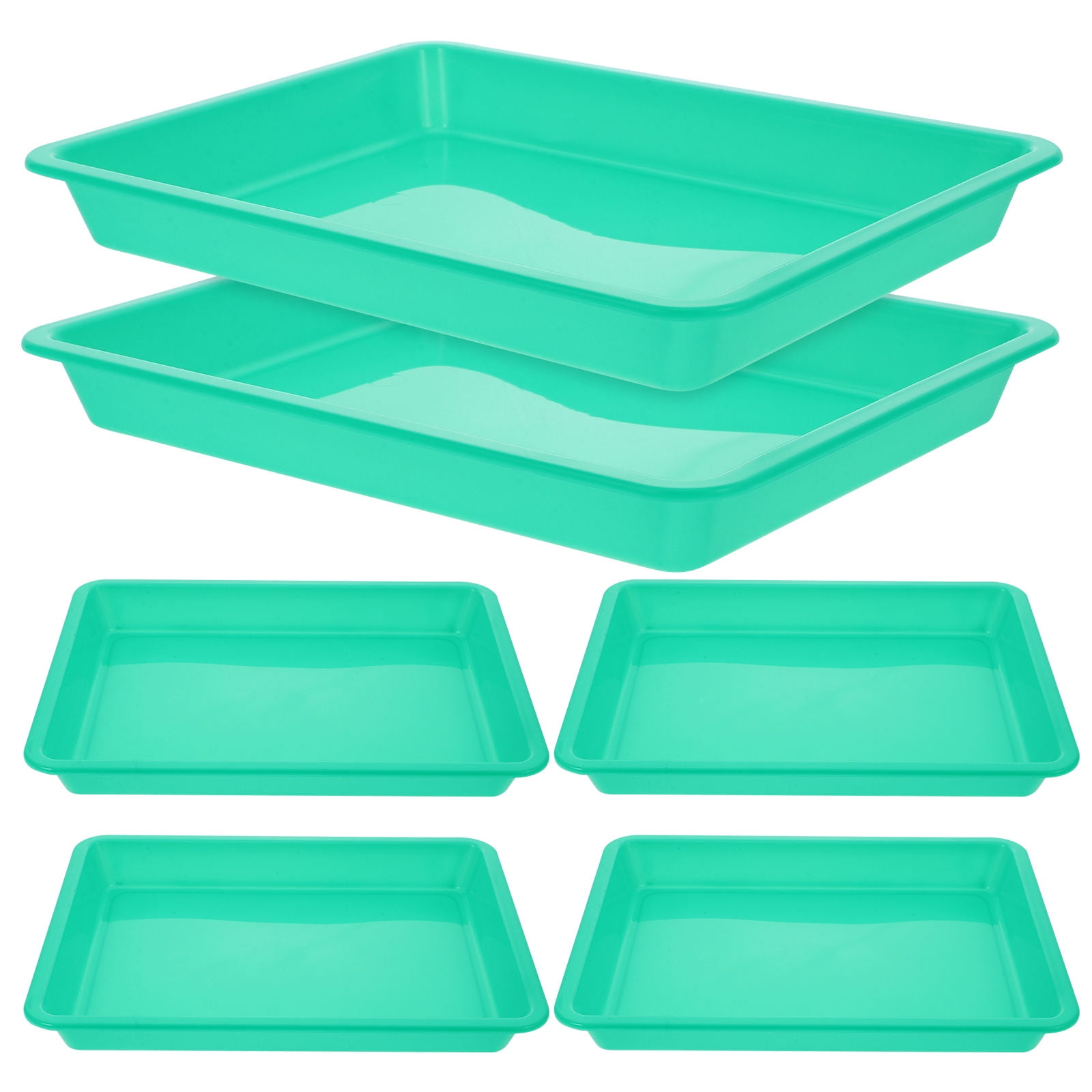 RENACLIPY Toy Storage Trays 6Pcs Stackable Puzzle Sorter Trays Design ...