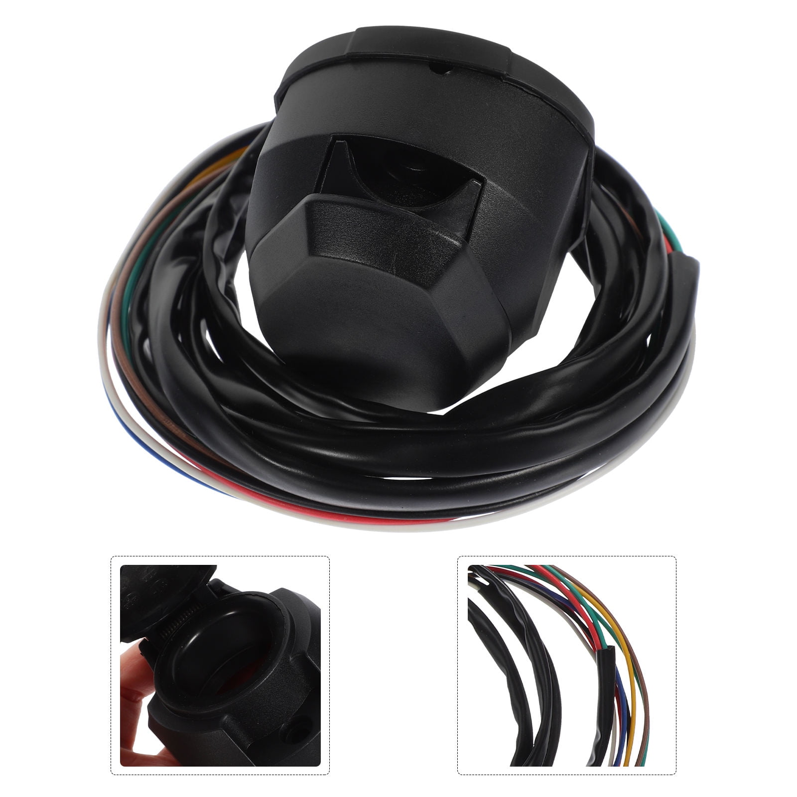 RENACLIPY 7 Pin Trailer Plug Socket Connector, Quick Installation, and ...