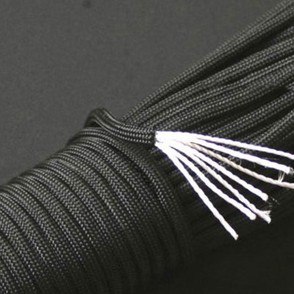 RENACLIPY Black Paracord Rope, Lightweight and , Tightly Woven for ...