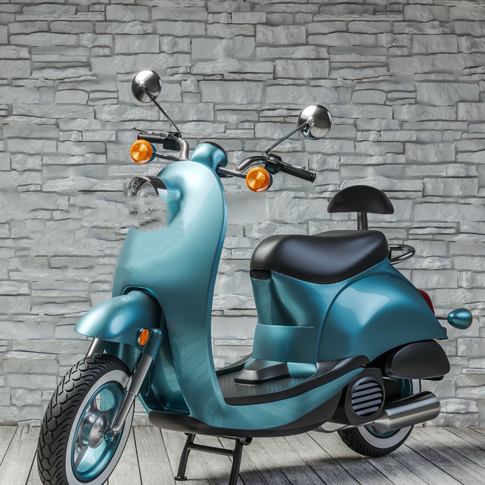 RENACLIPY Universal Replacement Back Cushion for Electric Bike Black Easy Setup Durable ...