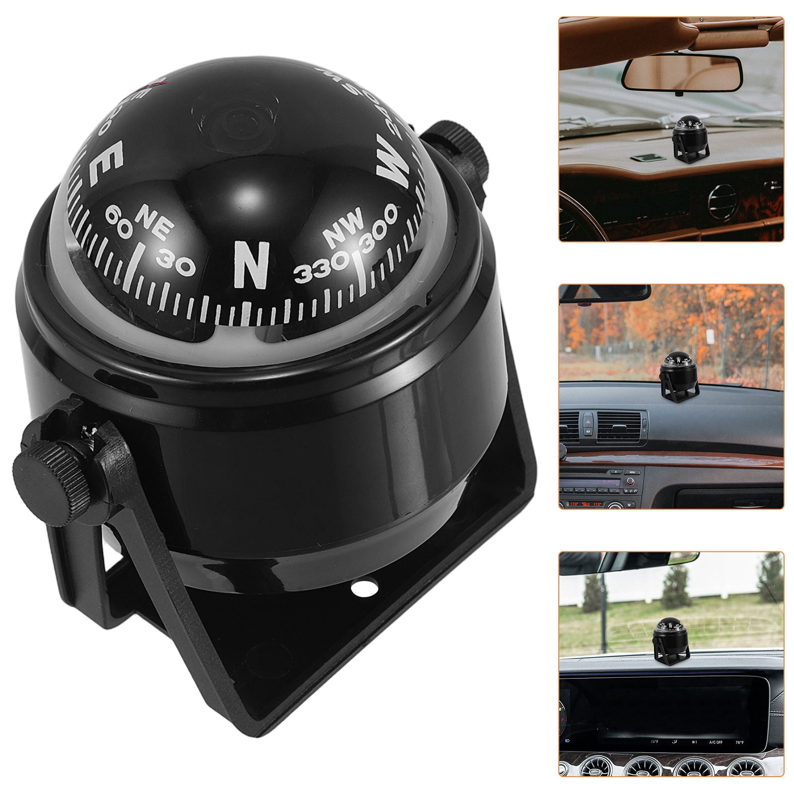 RENACLIPY High Precision Dash Mount Car Compass Guide with Sturdy ABS ...