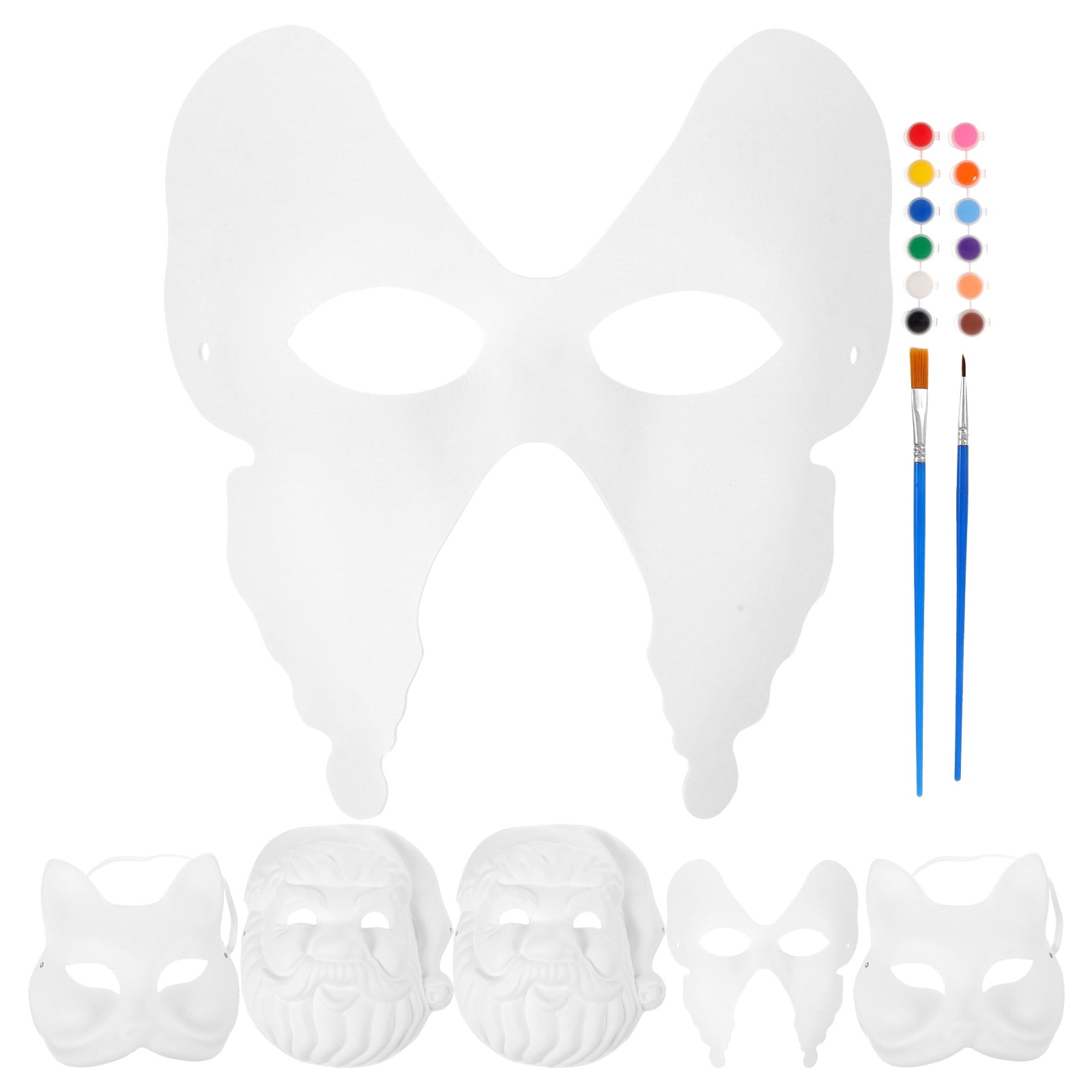 RENACLIPY White Paper Masks For DIY Projects And Mask Decoration 1 Set ...