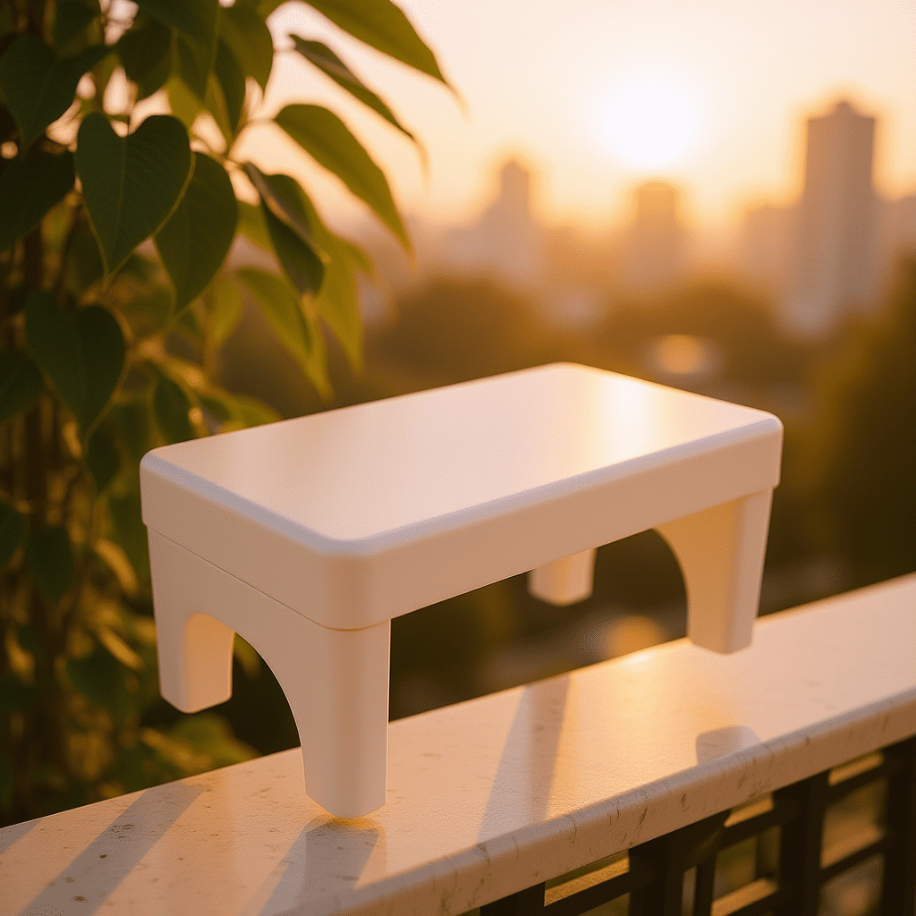 RENACLIPY Renaclipy Bathroom Stool White, Sturdy and Versatile for ...