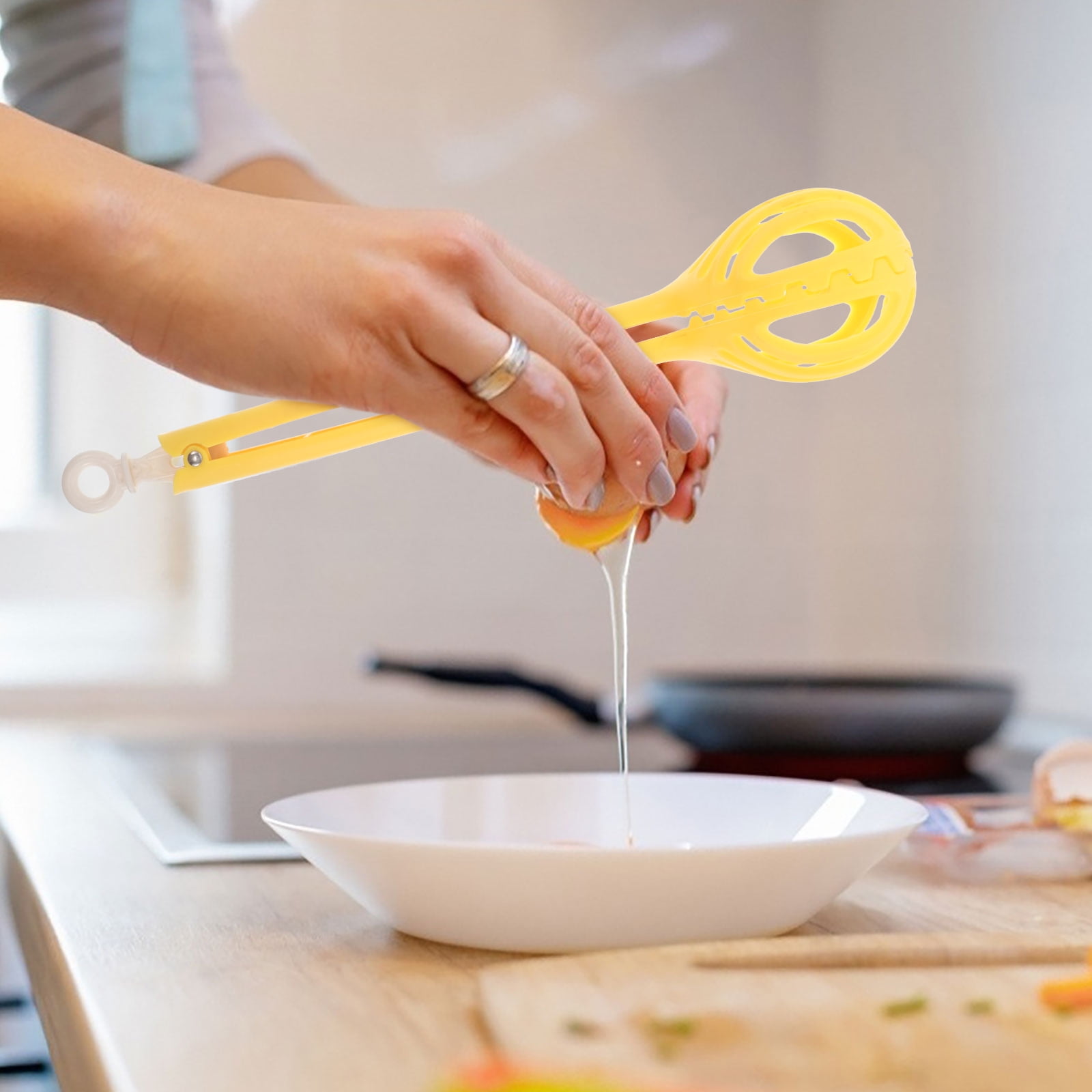 RENACLIPY Yellow Multi Function Kitchen Tool for Whisking Eggs Handling ...