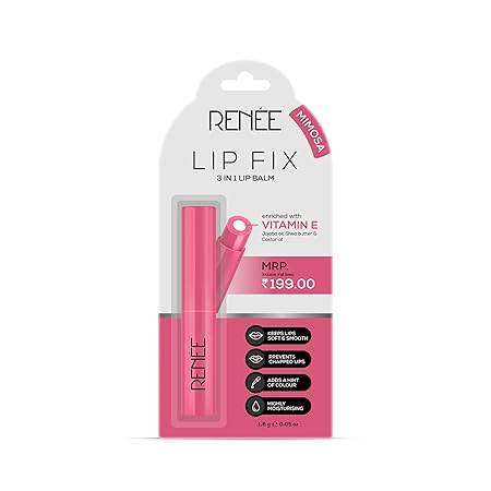 RENEE Lip Fix 3 in 1 Tinted Lip Balm 03 Mimosa 1.6 Gm Heals, Lightens ...