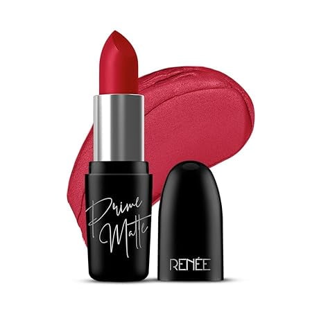 RENEE Prime Matte Lipstick - Rustic Red, Lightweight & Long-Lasting ...